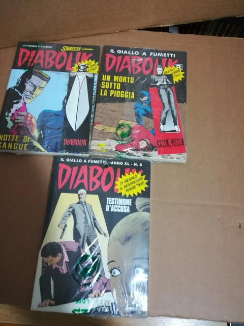 DIABOLIK - SERIE Completa 3 Numeri Con Gadget Segnalibro Magnetiko - Blisterati EUR 14,99 ...