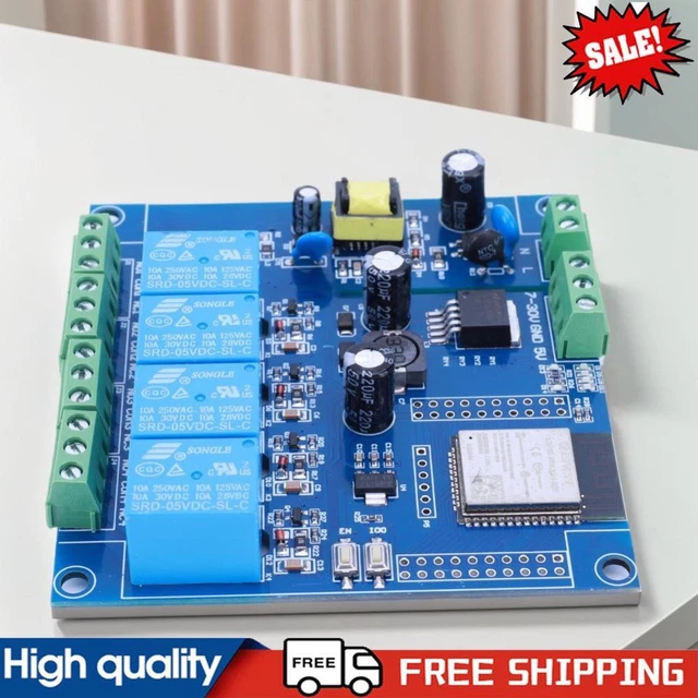 4 CHANNEL ESP32 ESP32-WROOM-32E Development Board Programmable Relay Module ~G £15.83 - PicClick UK
