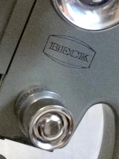 VINTAGE BECK LONDON Microscope Model 47 Made in England No Case Extra ...