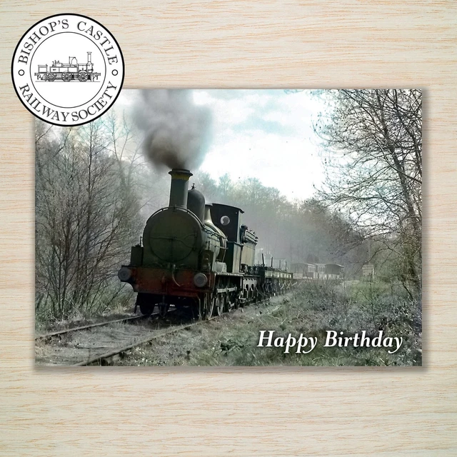 STEAM ENGINE BIRTHDAY Card Railway Train Locomotive suit Dad Grandad ...