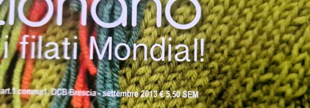 RIVISTA MONDIAL - N.22 SET. Filati Lana e Cotone I Classici che emozionano 2013 EUR 9,99 ...