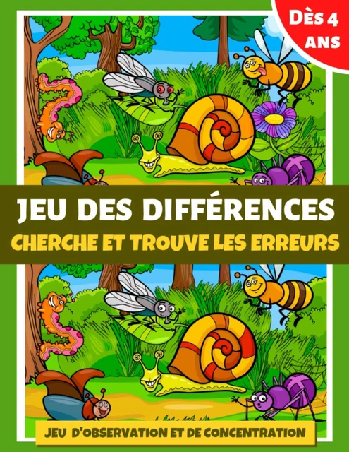JEU DES DIFFÉRENCES: Cherche Et Trouve Les Erreurs | Livre De Jeux ...