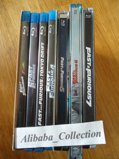 BLU RAY BLURAY LOT *** FAST AND FURIOUS 1 2 3 4 5 6 7 *** Steelbook Vin ...