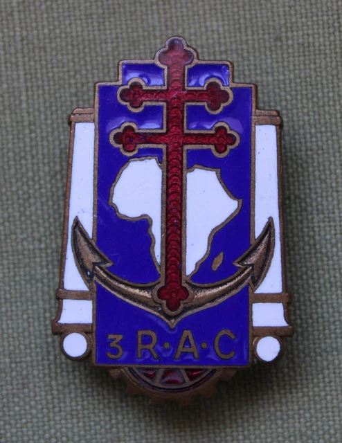 INSIGNE DU 3ÈME Régiment d'Artillerie Coloniale (3ème RAC) Drago Olivier Métra EUR 14,00 ...