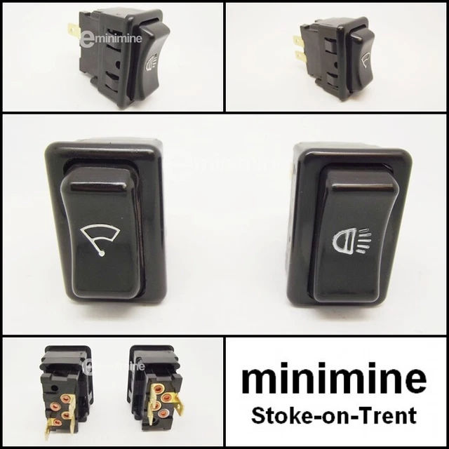 CLASSIC MINI MK3 Headlight & Wiper Switch Set 13H6342 13H6343 austin ...