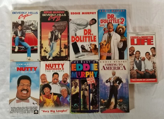 EDDIE MURPHY VHS Video Lot SNL Beverly Hills Cop Dr Dolittle The Nutty ...