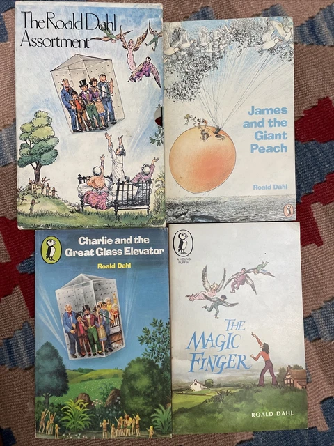1976 VINTAGE ROALD Dahl’s Assortment Boxset Giant Peach Charlie PB ...
