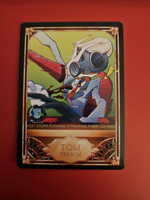 HAZBIN HOTEL TRADING Card - Tom Trench 43/50 Premium FOIL - 1st Edition ...