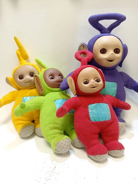 RARE VINTAGE 1996 BBC Teletubbies Plush Soft Toys Set Collectors Kids ...