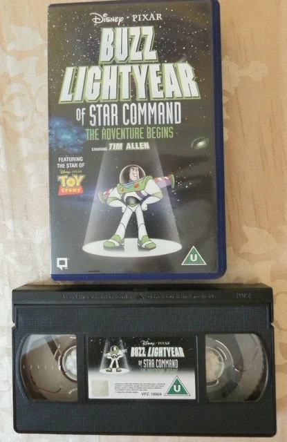 BUZZ LIGHTYEAR OF Star Command Toy Story Animated VHS Video Cassette ...