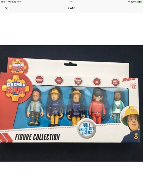 FIREMAN SAM ARTICULATED Figures Norman Penny Sam Tom Nurse Flood Pack ...
