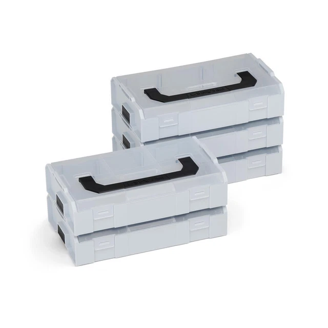 BOSCH SORTIMO SET L-BOXX MINI 5pcs Clear Lid £51.25 - PicClick UK