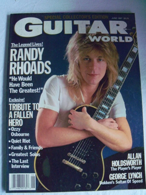 RARE GUITAR WORLD Collectors Edition Magazine Randy Rhoads June 1987 ...