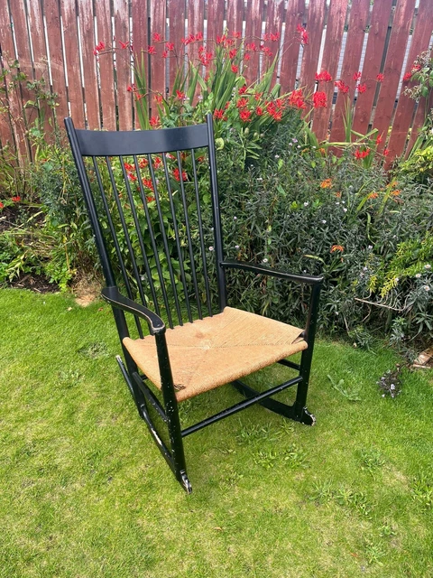 HANS J WEGNER Model J16 Rocking Chair £425.00 - PicClick UK