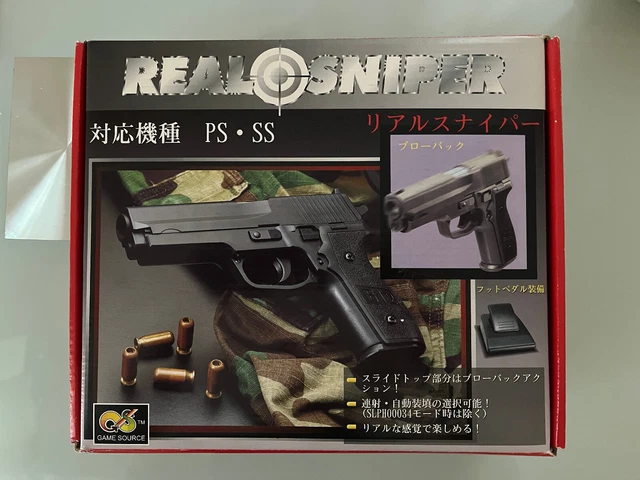 REAL SNIPER GUNCON Gun Controller Blowback PS1 / PS2 / Saturn + 2 Jeux ...