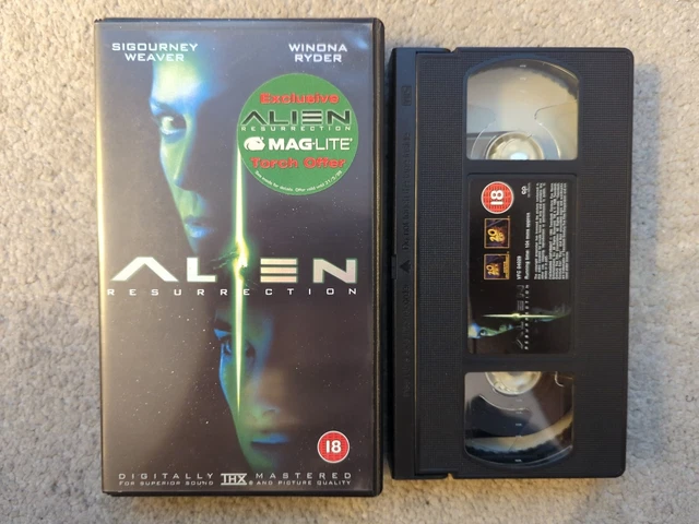 ALIEN RESURRECTION VHS Tape Winona Ryder Sigourney Weaver Widescreen ...