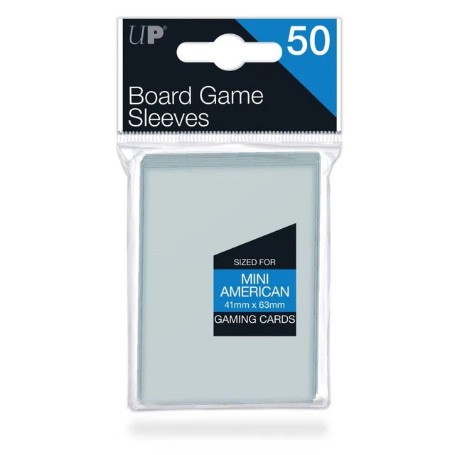 ULTRA PRO: UP82662 41mm X 63mm Mini American Board Game Sleeves 50ct $4 ...