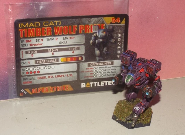 BATTLETECH TIMBER WOLF Mech [Marik Militia] (Catalyst, Plastic, Painted ...
