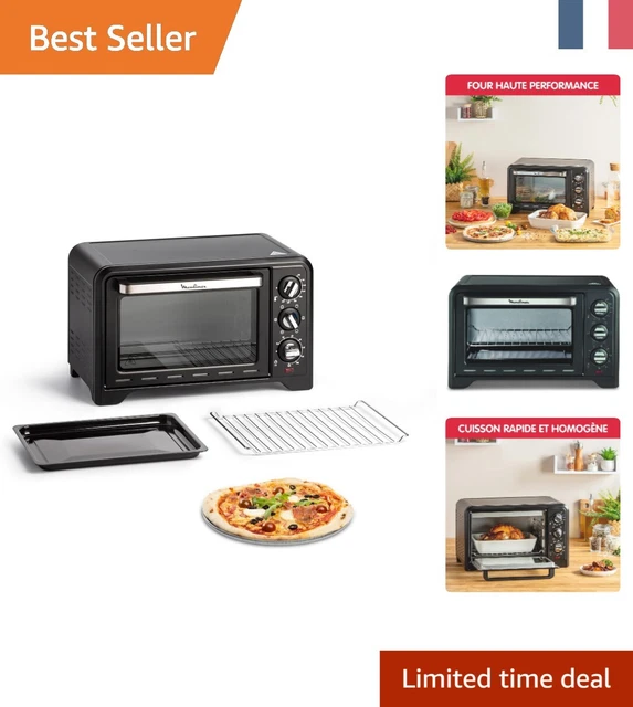 MINI FOUR ÉLECTRIQUE avec Grille Réversible et Fonction Grill - Optimo Moulinex EUR 167,99 ...