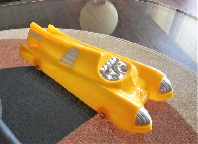 VINTAGE, PLASTICRAFT YELLOW ATOMIC SPACE CAR, 1950s $65.00 - PicClick