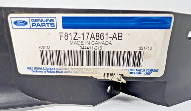GENUINE FORD F81Z-17A861-AB Filler Deflector Bumper Cover Spacer Panel ...