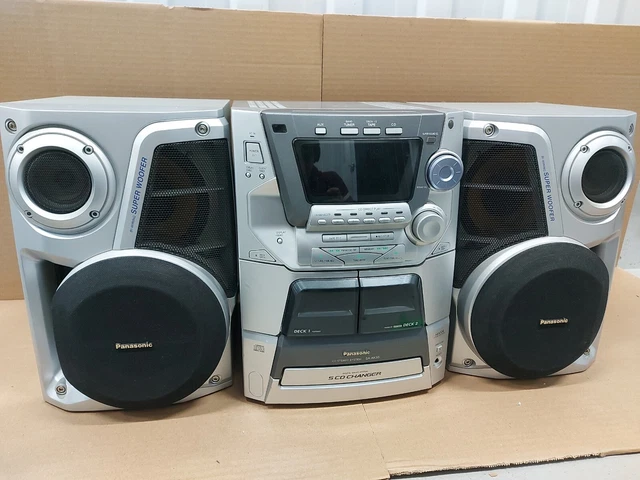 PANASONIC SA-AK33 CD Stereo System 5 CD Changer (Cassette Deck Broken) EUR 44,40 - PicClick IT