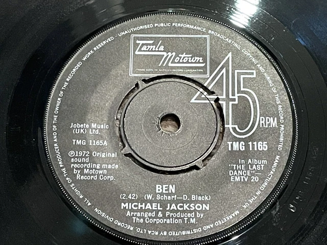 MICHAEL JACKSON, BEN/MARVIN GAYE, Abraham Martin & John 7" (RARE ...