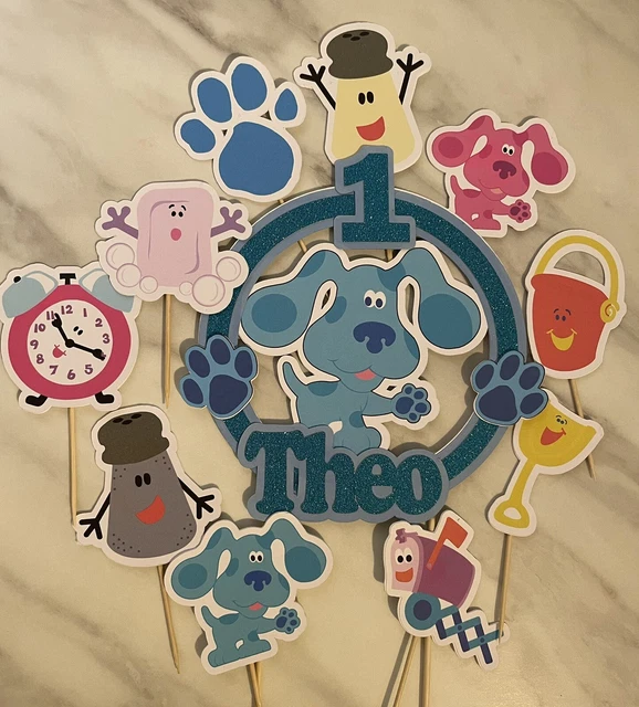 Blues Clues Personalised Cake Topper And Characters Add Any Name Age £900 Picclick Uk