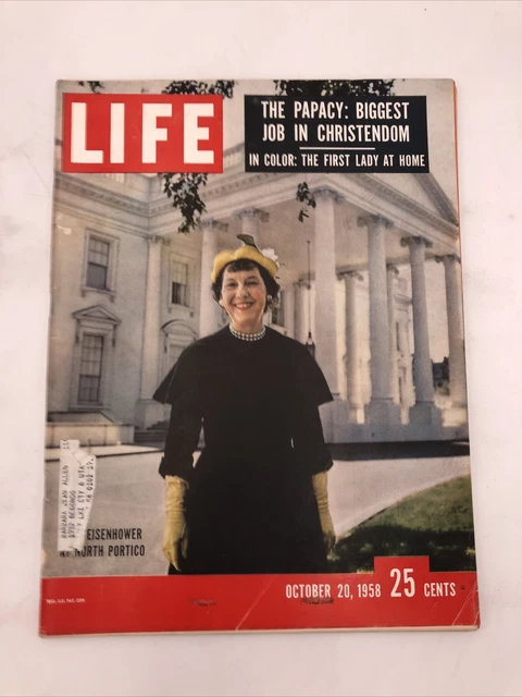 LIFE MAGAZINE OCTOBER 20 1958 MRS. EISENHOWER Notre Dame vs Army £19.59 ...