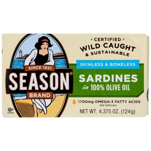 SARDINE CLUB SKNL & Bnls Case of 12 X 4.375 Oz By Seasons $144.89 ...