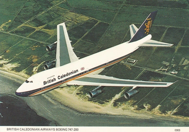 BRITISH CALEDONIAN - Bcal (Uk) - Boeing 747-200 - In Flight - Postcard ...