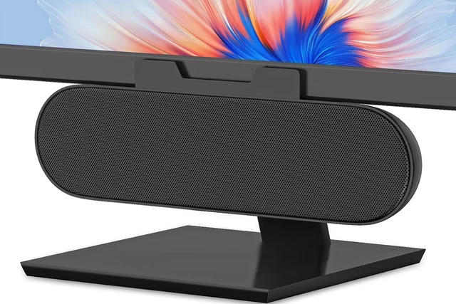 ZETIY USB CLIP-ON PC Speaker Desktop Monitor Mini Soundbar Laptop Plug ...