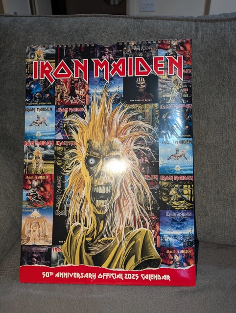 IRON MAIDEN OFFICIAL Anniversary 2025 Calendar £25.00 - PicClick UK