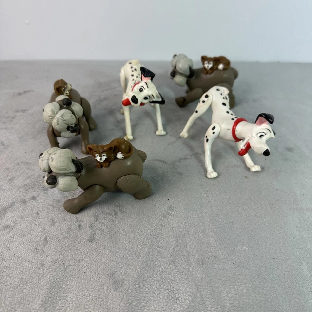 DISNEY 101 DALMATIANS 3 Colonel Dog Sergeant Tibbs Cat Toy Figure 2 ...