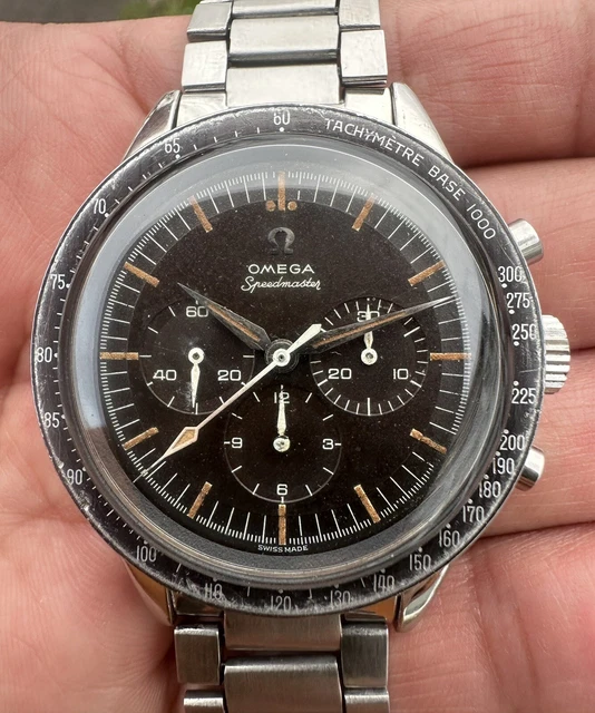 OMEGA SPEEDMASTER REF 2998-2, TROPICAL DIAL CHRONOGRAPH WATCH FROM 1960 ...
