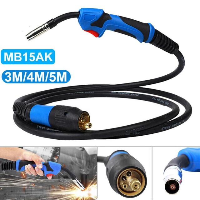 MAG MIG WELDING Torch MB15AK Euro Connector 3M Gun Gas Conversion for ...