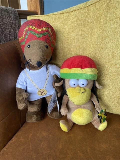 CBEEBIES KIDS TV Rastamouse Soft Toy Plush Teddy - New + Tag + Rastamal ...