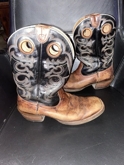ARIAT CROSSFIRE BUCKAROO Boots Men’s Size 11EE Leather Square Toe £30. ...