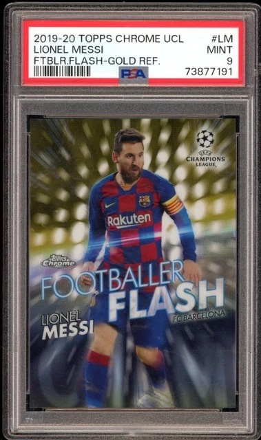 LIONEL MESSI 2019/20 Topps Chrome UCL Footballer Flash Gold 03/50 #FF ...