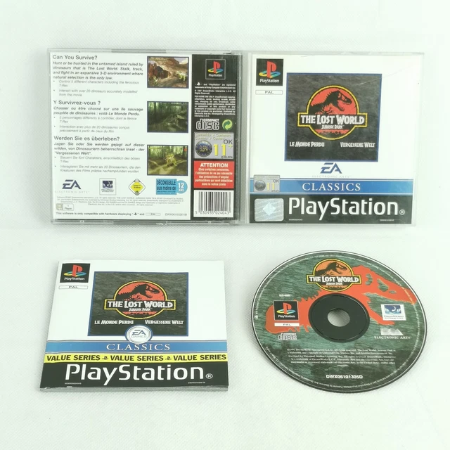 JURASSIC WORLD THE Lost World PS1 PlayStation 1 Complete PAL Classics £ ...
