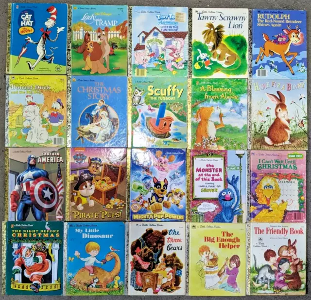LITTLE GOLDEN BOOK 20 Lot Childrens Books Some Vtg Salvage Condition ... LITTLE GOLDEN BOOK 20 Lot Childrens Books Some Vtg Salvage Condition ...