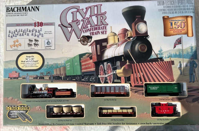 BACHMANN HO AMERICAN CIVIL WAR UNION TRAIN SET 150th ANNIVERSARY ...