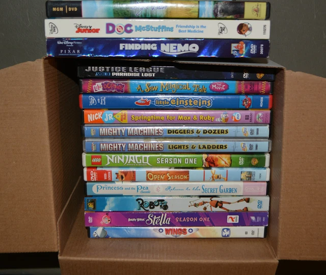 15 DVD LOT - Children's movies - Doc McStuffin, Nemo, Max & Ruby ...