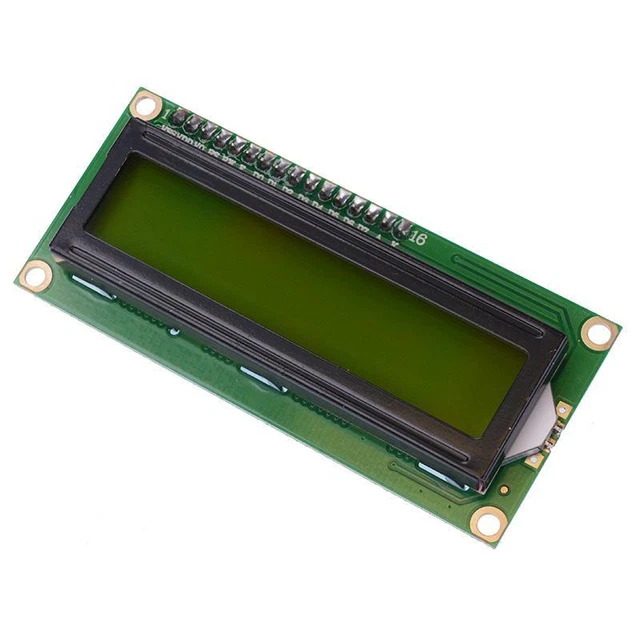 YELLOW GREEN 16X2 I2C LCD Display Module Raspberry Pi Arduino 1602 $19. ...