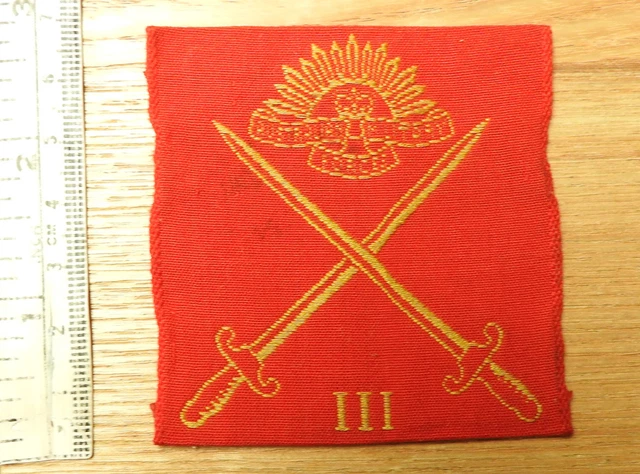 ORIGINAL MILITARY ROYAL Australian 3rd Infantry Division Cloth Badge ...