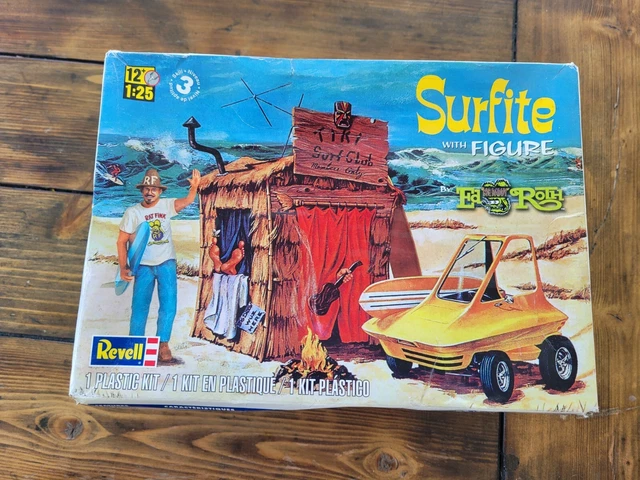 SURFITE WITH FIGURE Ed Roth Daddy Revell Plastic Model Kit Rat Fink ...