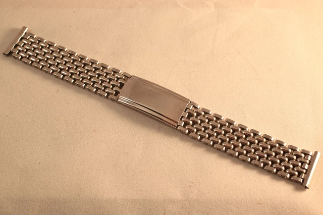 RARE VINTAGE MONTAL Beads of Rice Watch Bracelet 18mm - Extendable ...