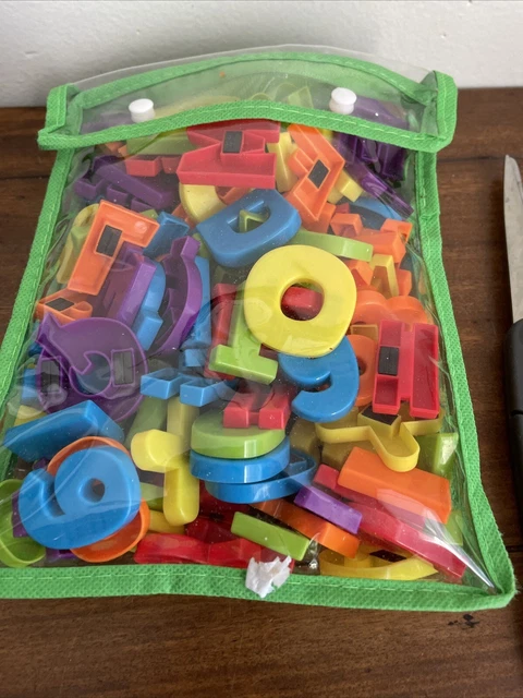 LOT OF MAGNETIC Plastic Letters Alphabet and numbers. Duplicates Of ...