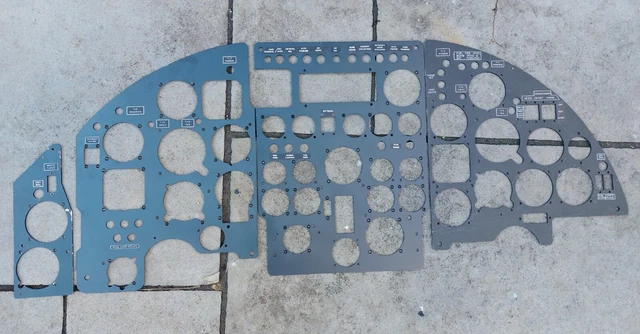 REPRO AVRO VULCAN B2 Jet Bomber Cockpit Instrument Control Panel RAF ...