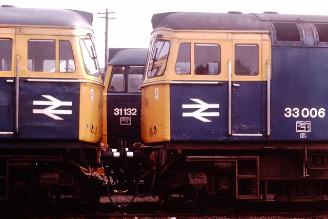 1980S BRITISH RAIL BR Diesel Loco 31132 33006 Crewe Carlisle Railway ...